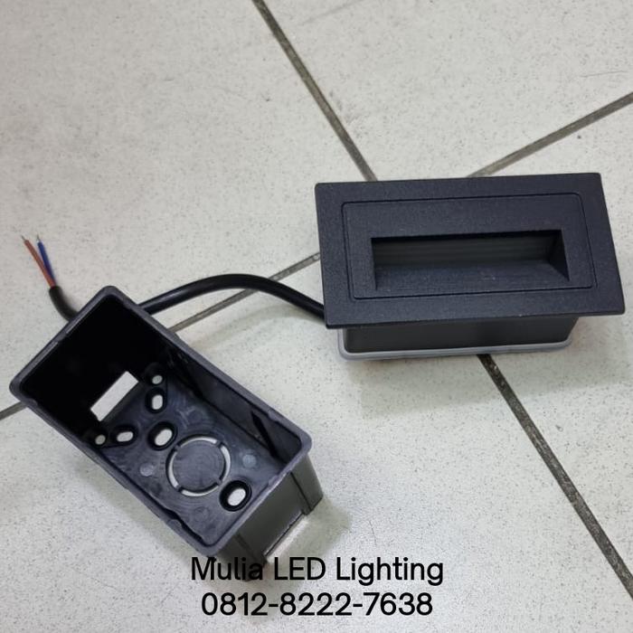 Jual Lampu Tangga LED 3 Watt, 3Watt, ip65 Body Hitam - Jakarta Pusat ...