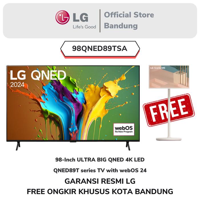 Jual LG 98-Inch ULTRA BIG QNED 4K LED QNED89T series TV with webOS 24 ...