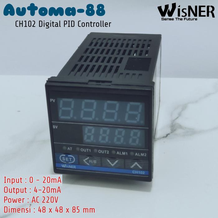 Jual Wisner CH102 AC 220V Digital PID Process Controller Indicator analog input 0-20mA Output 4 ...