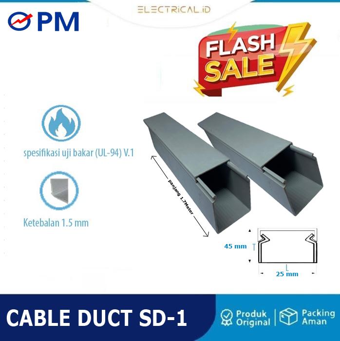 Jual KABEL DUCT/CABLE DUCT TUTUP ABU 25X25 PM - SD-0 - SD-1 - Kota Tangerang - Electrical.id ...