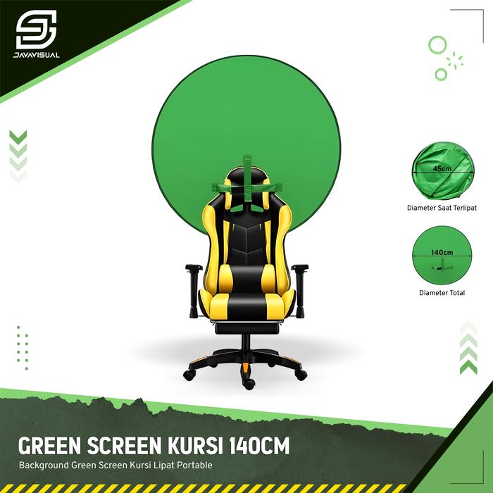 Jual Greenscreen Kursi Background Keychrome Layar Backdrop Green Screen ...