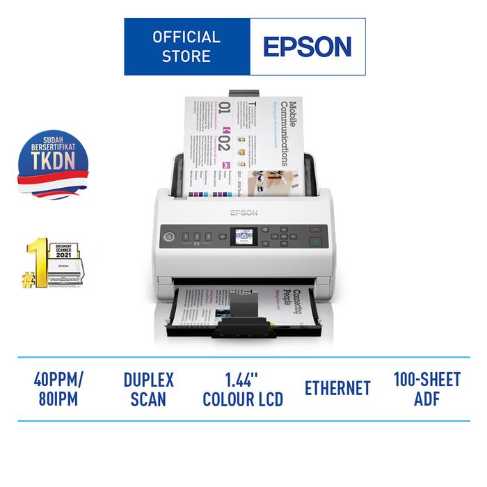 Promo Scanner Epson DS 730N WorkForce A4 Duplex Sheetfed ADF Ethernet ...