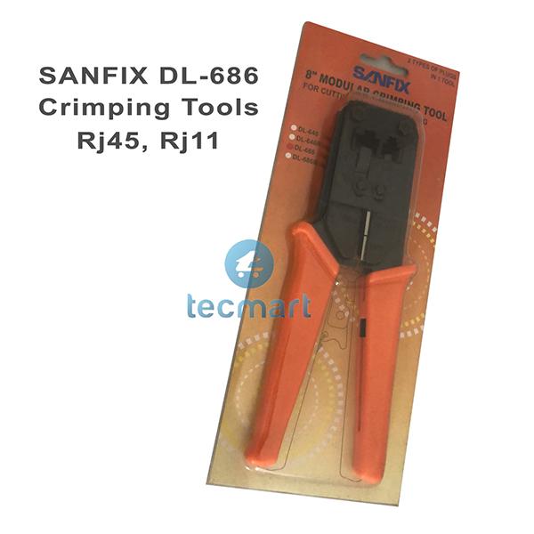 Jual Tang Crimping RJ45 RJ11 & RJ9 ~ 8" Modular Crimping Tool - Sanfix ...