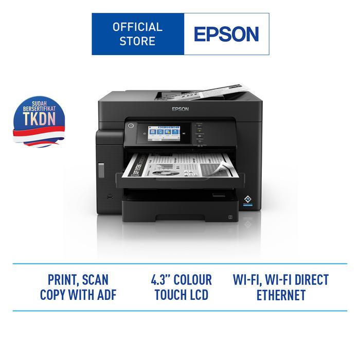 Promo Printer Epson M15180 Monochrome A3 WiFi Duplex MultiFunction Ethernet Cicil 0% 3x ...