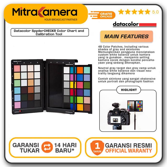 Promo Datacolor SpyderCHECKR Color Chart and Calibration Tool Cicil 0% ...