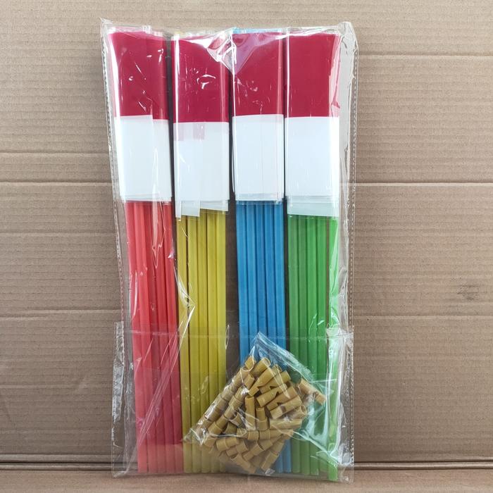 Jual Bendera Plastik Dekorasi HUT Kemerdekaan RI Bendera Merah Putih ...