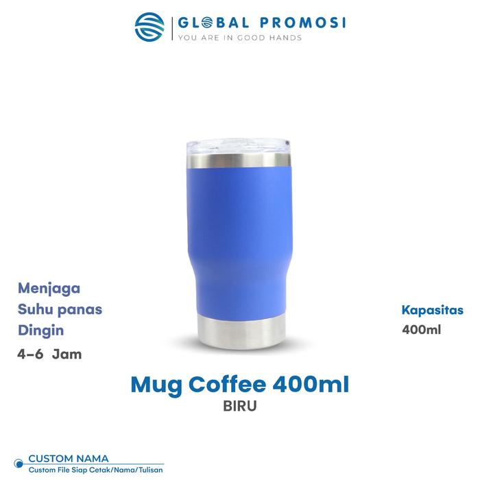 Jual Custom Mug Stainless Coffe 400ml Laser Grafir Souvenir/Promosi ...