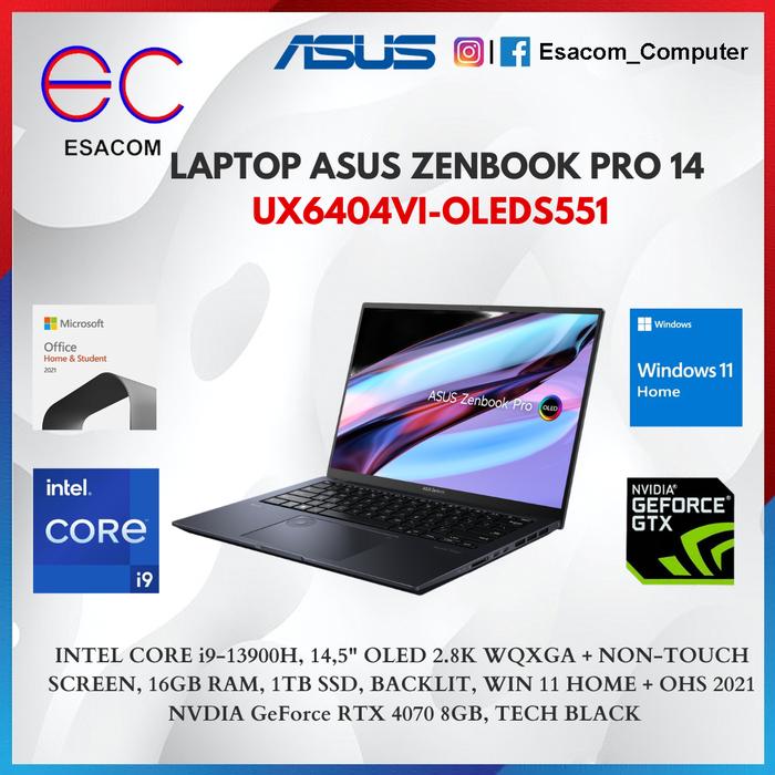 Jual LAPTOP LENOVO ZENBOOK PRO 14 OLED UX6404VI-OLEDS911 - Kota Manado ...