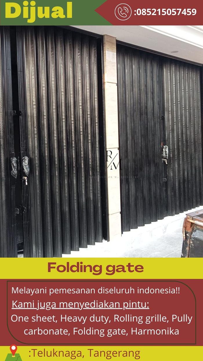 Jual Pintu folding gate jakarta, pintu dengan bahan baja ketebalan 0 ...
