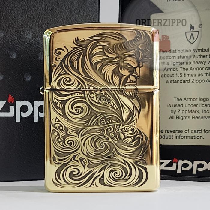 Jual Zippo Original Armor Beauty and The Beast 4 sisi Japan Finish - Jakarta Selatan ...