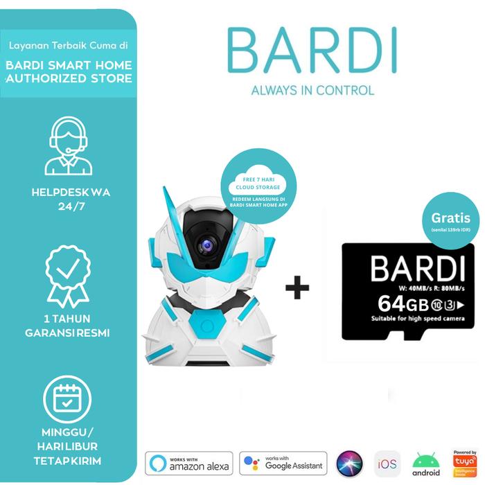 Promo BARDI CCTV Indoor PTZ BARDION (Dual Band) Smart IP Camera 360 ...