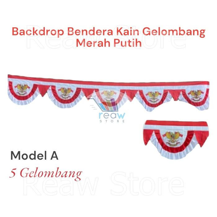 Jual Backdrop Bendera Kain Merah Putih Hiasan Dirgahayu HUT RI - Model ...