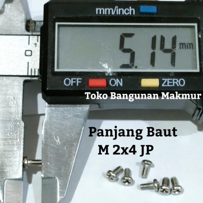 Jual 50pcs Baut M2 JF Stainless Panjang 3mm 4mm 5mm 6mm 8mm 10mm 12mm Countersunk - M2x12 mm, M2 ...