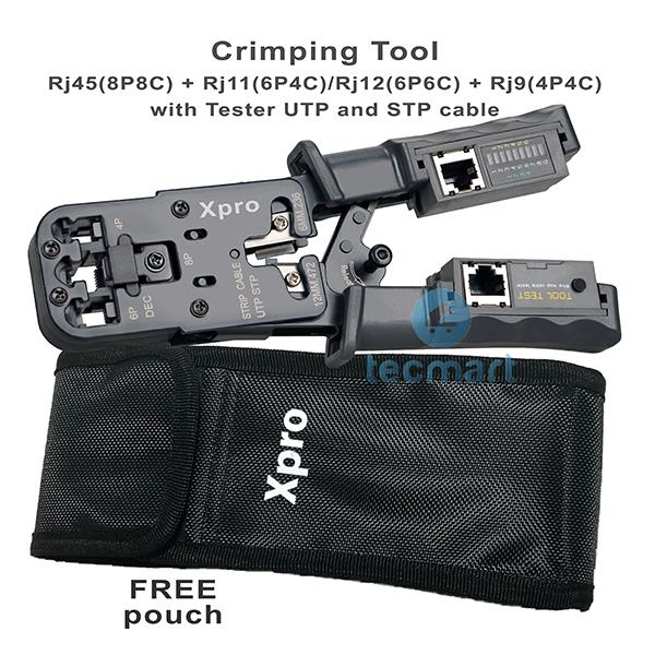 Jual Tang Crimping RJ45 RJ11 & RJ9 ~ 8" Modular Crimping Tool - Xpro ...