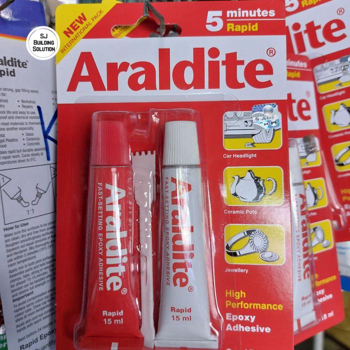 Jual LEM ARALDITE MERAH PUTIH LEM EPOXY LEM SERBAGUNA ( 1 SET ) - Kota ...