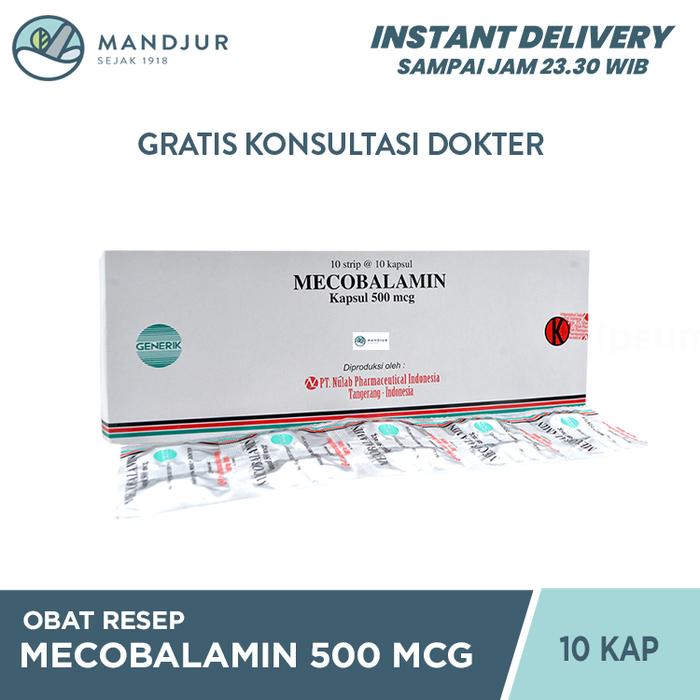 Jual Mecobalamin 500 Mcg Strip 10 Kapsul / Neuropati Perifer - Jakarta ...