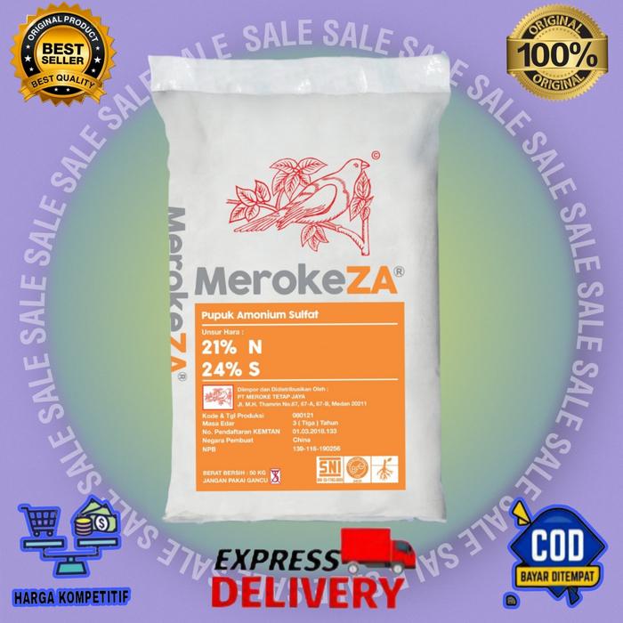 Jual Pupuk Amonium Sulfat ZA Meroke Kemasan 50 kg(eceran 1kg) - Kab ...