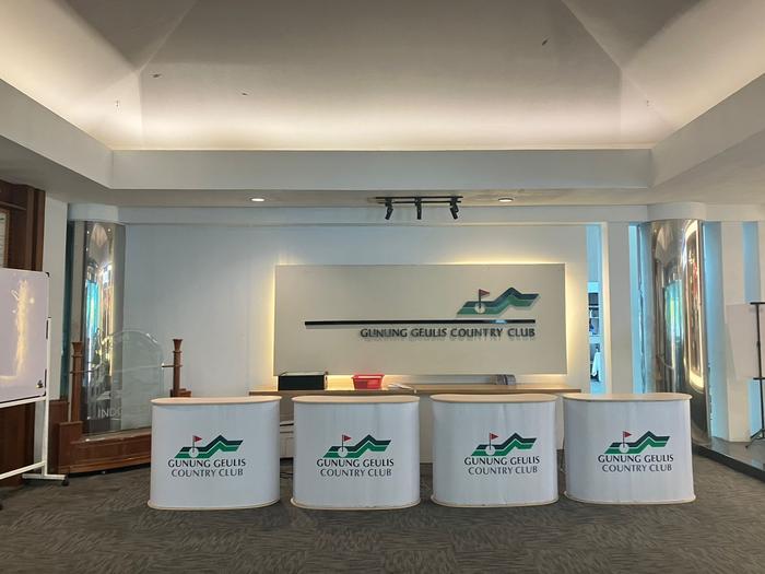 Jual Event desk oval / Polycounter Big Curve Oval non header| Pop Up ...