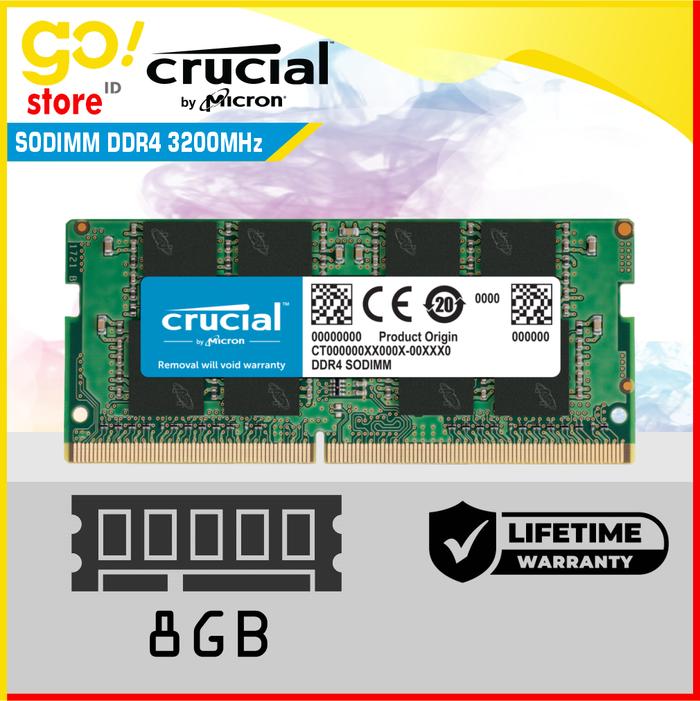 Jual RAM Crucial SODIMM DDR4 8GB/16GB/32GB 3200Mhz CL22 RAM LAPTOP ...