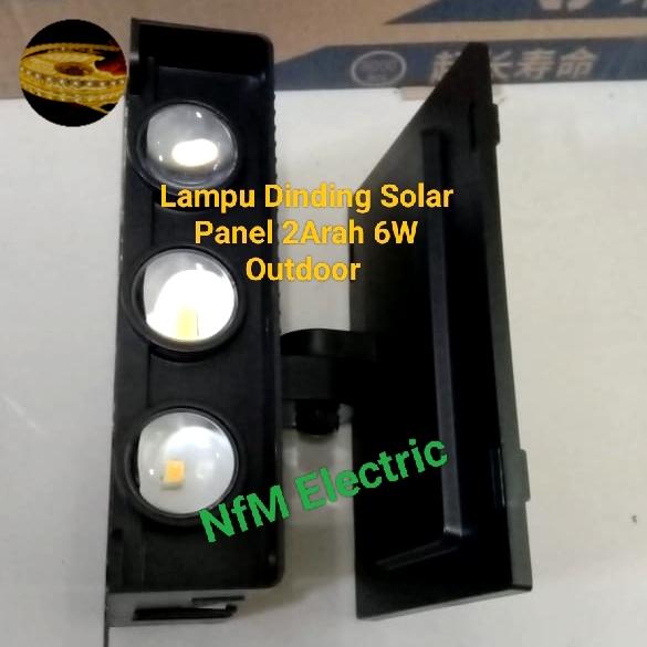 Jual Lampu Dinding Solar Cell 2 Arah 6LED Outdoor/ Lampu Dinding Solar ...
