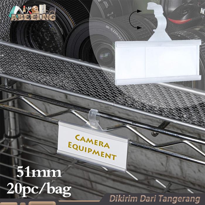 Jual isi 20 Label Harga Price Tag Holder PVC Price Tag Card Price Tag ...