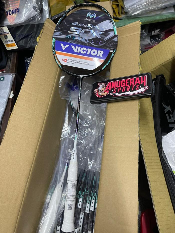 Promo Raket Badminton VICTOR AURASPEED 90K METALLIC / ARS-90K METALLIC ...