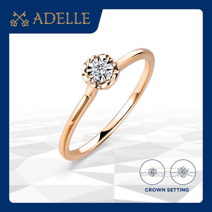 Promo Adelle Jewellery - Posy Ring - Cincin Emas Berlian - Rose Gold, 6-8 Cicil 0% 3x - Jakarta ...