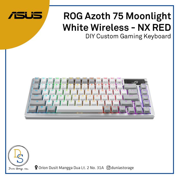 Jual ASUS ROG Azoth 75 Moonlight White Wireless DIY Custom Gaming ...