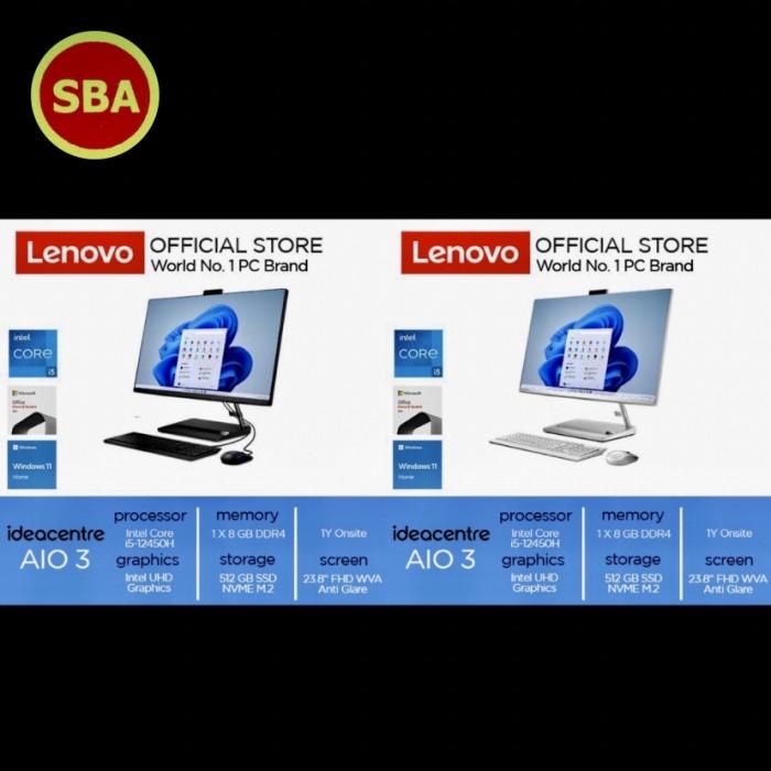 Jual IdeaCentre AIO 3 24IAP7 i5-12450H 8GB F0GH00KXID F0GH00KYID KXID ...