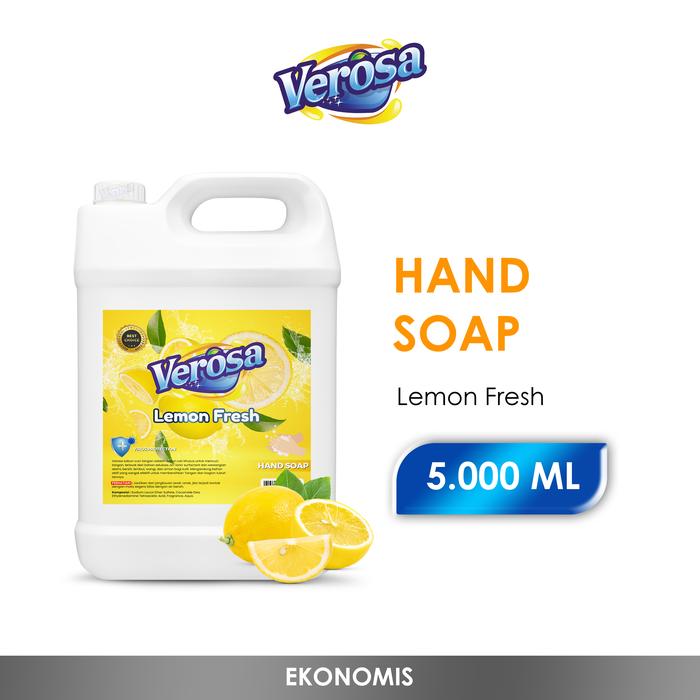 Promo Verosa Hand Soap Lemon Fresh 5 Liter Sabun Cuci Tangan Lemon 5000 ...