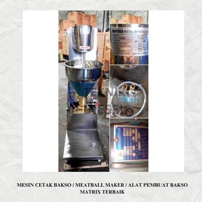 Jual MESIN CETAK BAKSO / MEATBALL MAKER / ALAT PEMBUAT BAKSO MATRIX ...