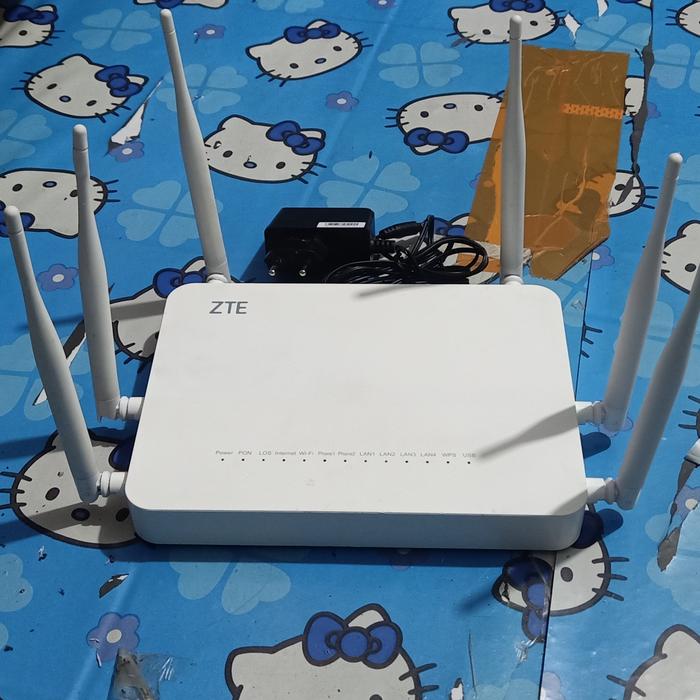 Jual ROUTER ZTE GPON ONT ZXHN F670,second NORMAL dan adaptor power ...