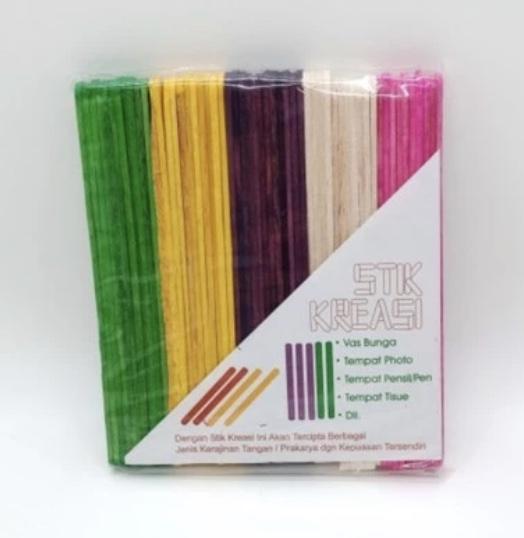 Jual Stick Ice Cream Stik Es Krim WARNA polos kayu kreasi es krem wood ...