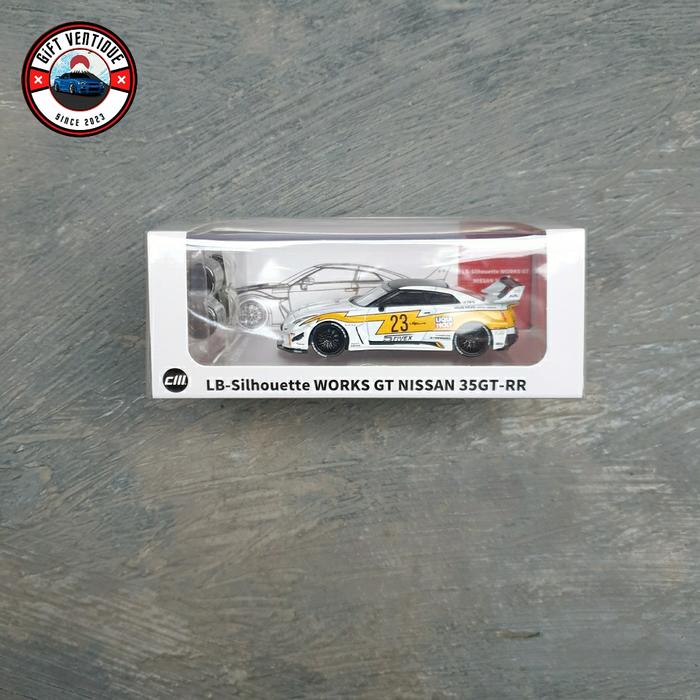 Jual CM Model LB Super Silhouette Nissan Skyline GTR R35 #23 White ...