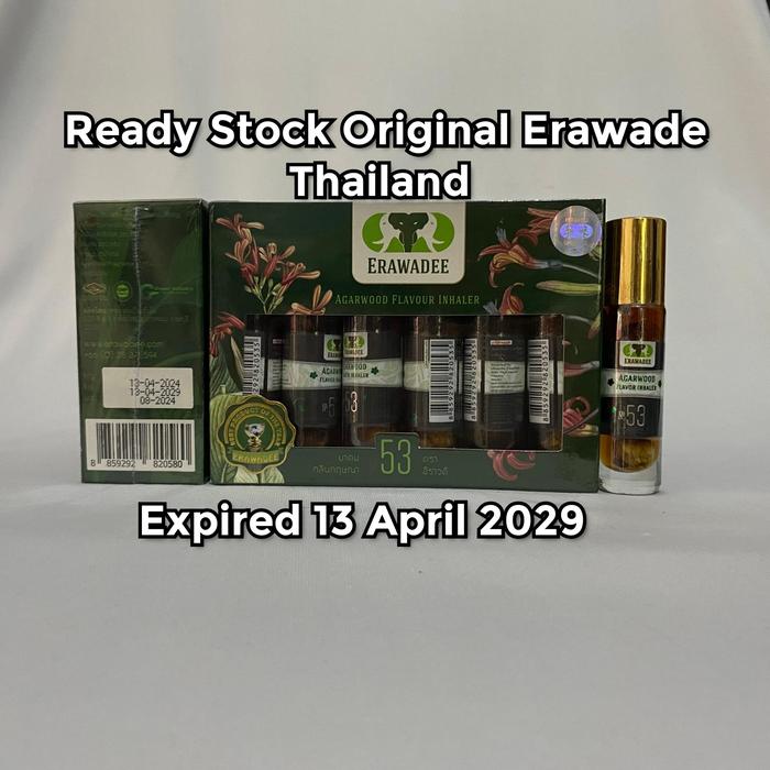 Jual Erawadee No 53 Inhalasi Alami Ya Dom dengan minyak agar Original ...