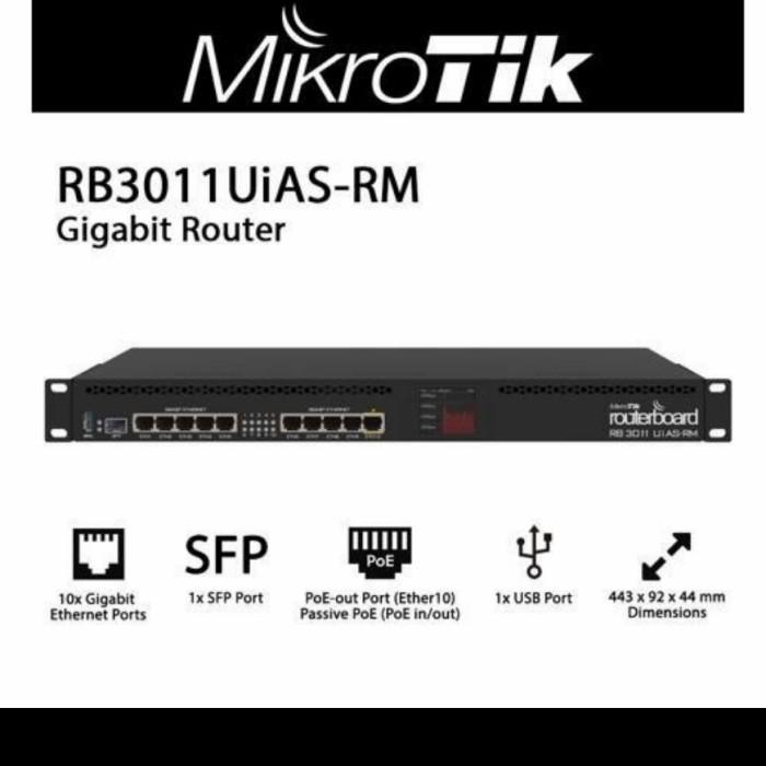 Jual Routerboard | Mikrotik - Rb3011Uias-Rm | 1U Rackmount Gigabit ...