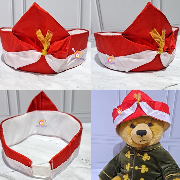 Jual UDENG MERAH PUTIH kain hiasan kepala bandana headband karnaval ...