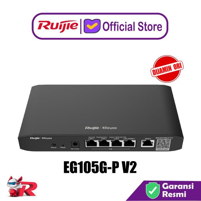 Promo Ruijie RG-EG105G-P V3 Reyee Cloud Managed PoE Router Cicil 0% 3x - Jakarta Barat - Ruijie ...