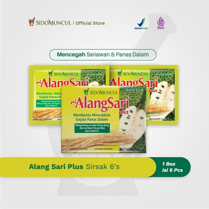 Promo Alang Sari Plus Sirsak 6's - Mencegah Sariawan Panas Dalam Reda ...