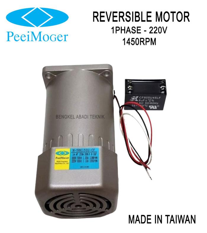 Jual PEEI MOGER REVERSIBLE MOTOR M5RK40N-C 40WATT 1PHASE 220V - Jakarta ...
