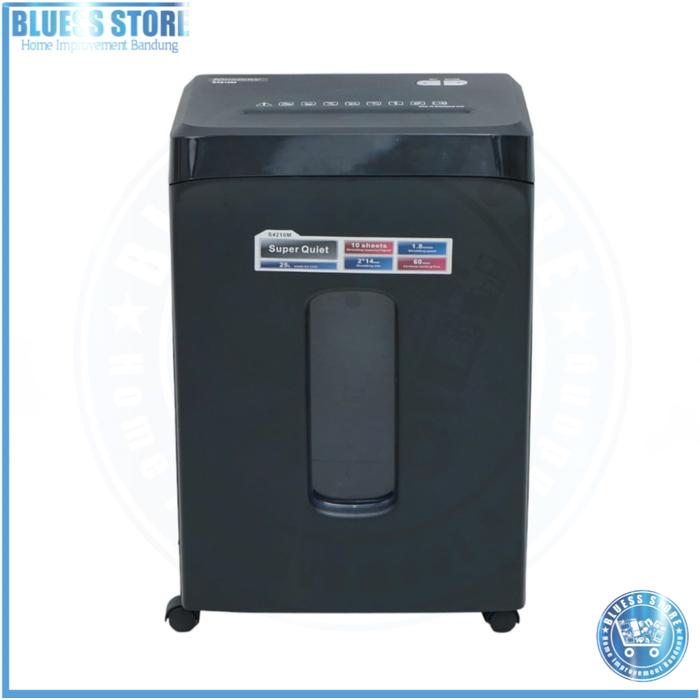 Promo Krisbow Mesin Penghancur Kertas S4210m Hitam Paper Shredder Mesin Pemotong Kertas Krisbow ...