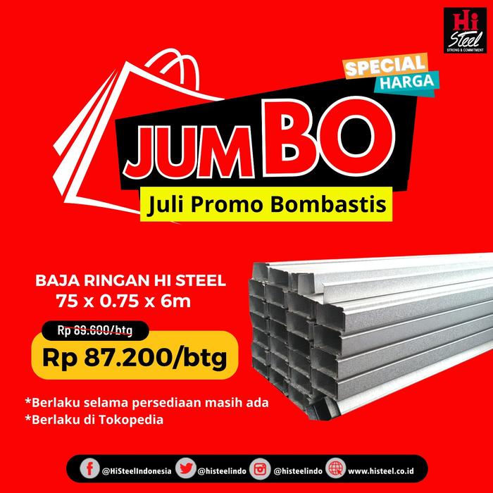 Jual Baja Ringan C Truss C75 x 0.75mm - Merk Hi Steel - Kota Bekasi ...