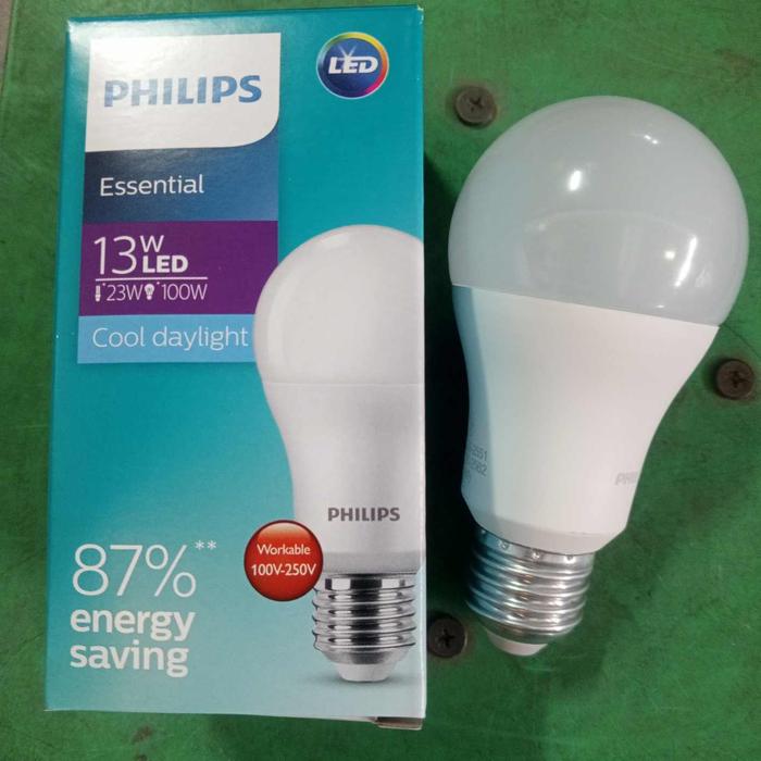 Promo Lampu LED Philips Essential LED Bulb 3w 5w 7w 9w 11w 13w 15w garansi - 13W putih - Kota ...