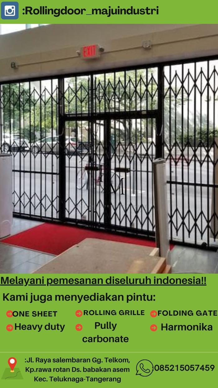 Jual Pintu harmonika plat besi standar cocok untuk pintu ruko atau toko ...
