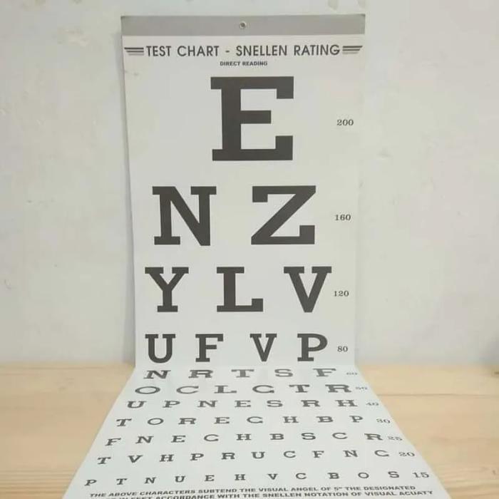 Jual Snellen Chart Bagan Test Mata Snellen Rating - Kab. Sleman ...