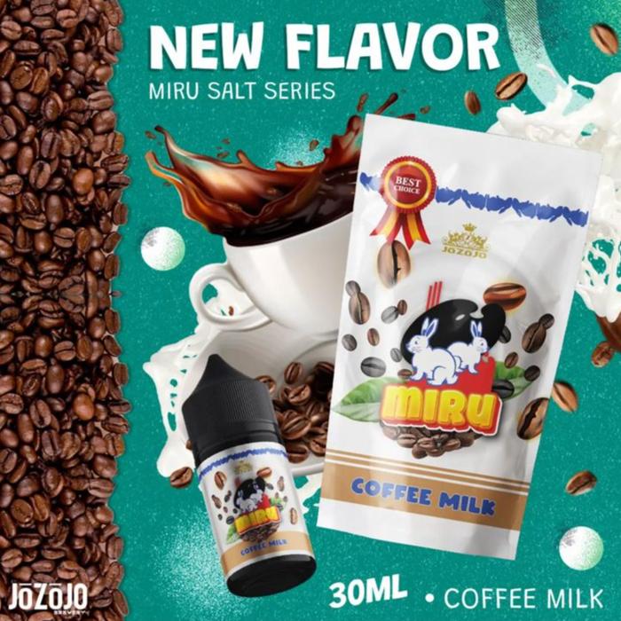 Jual Miru Coffee Milk Salt Nic 30ML by Jozojo Brewery - Liquid Miru ...
