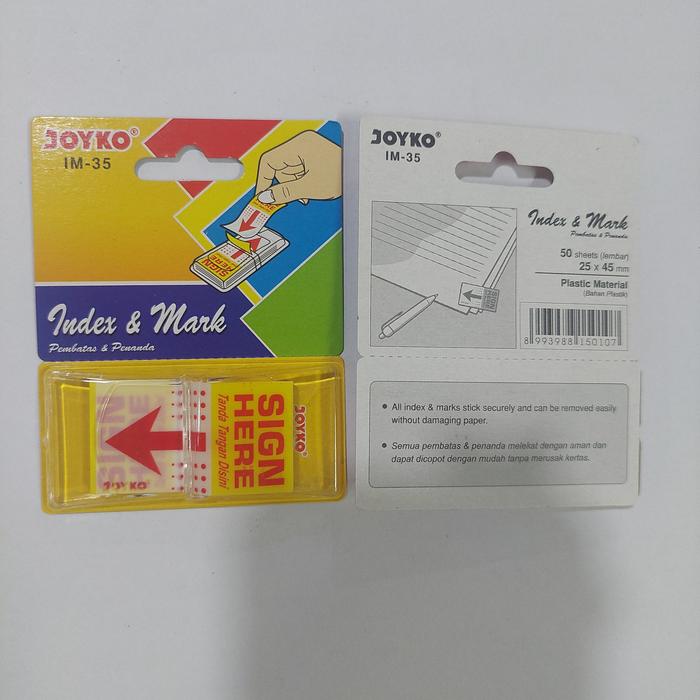 Jual Index & Mark Sign Here IM-35 Joyko / Joyko IM-35 Sign Here ...