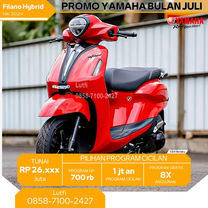 Jual Yamaha Grand Filano Neo Merah / Motor Filano Merah 2024 / Sepeda ...
