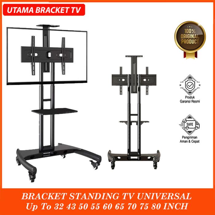 Jual BRAKET TV BERDIRI 75 INCH/BRACKET STAND/BRACKET TV 32-80 INCH - 32 ...