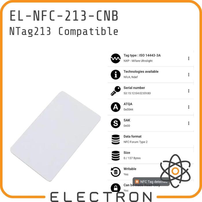 Jual NTag213 Card RFID NXP NFC Programmable NTag 213 Tag Kartu 13.56MHz ...